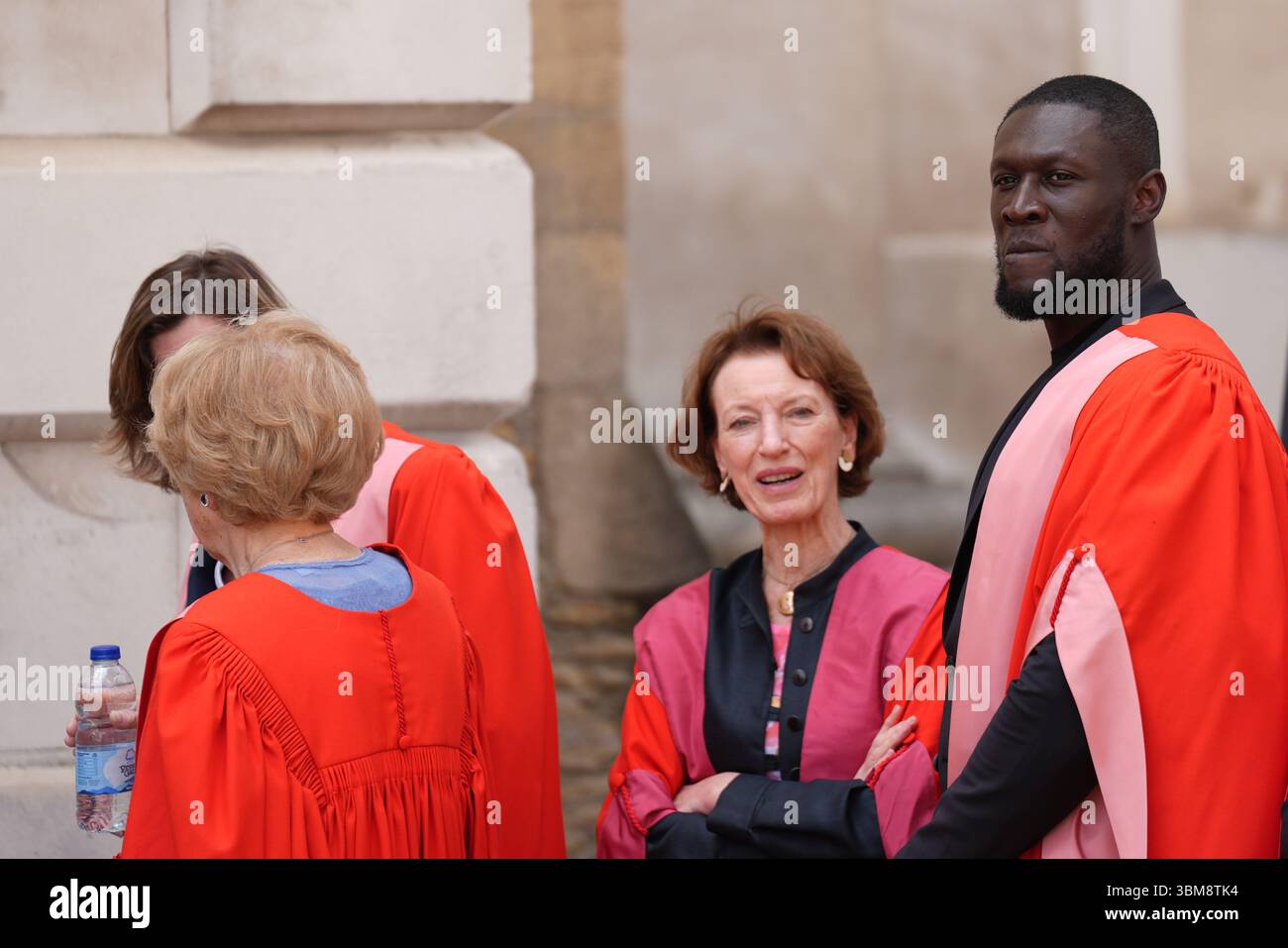Stormzy (right) and President of the European Research Council, Maria ...