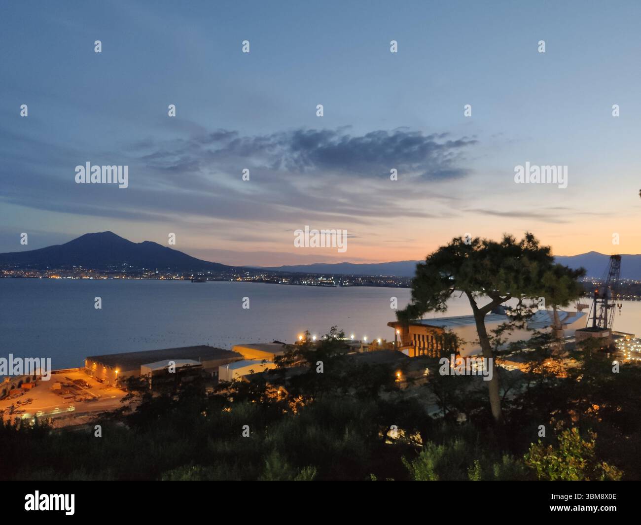 landscape Castellammare di Stabia with Vesuvio Volcano and the golfo di ...