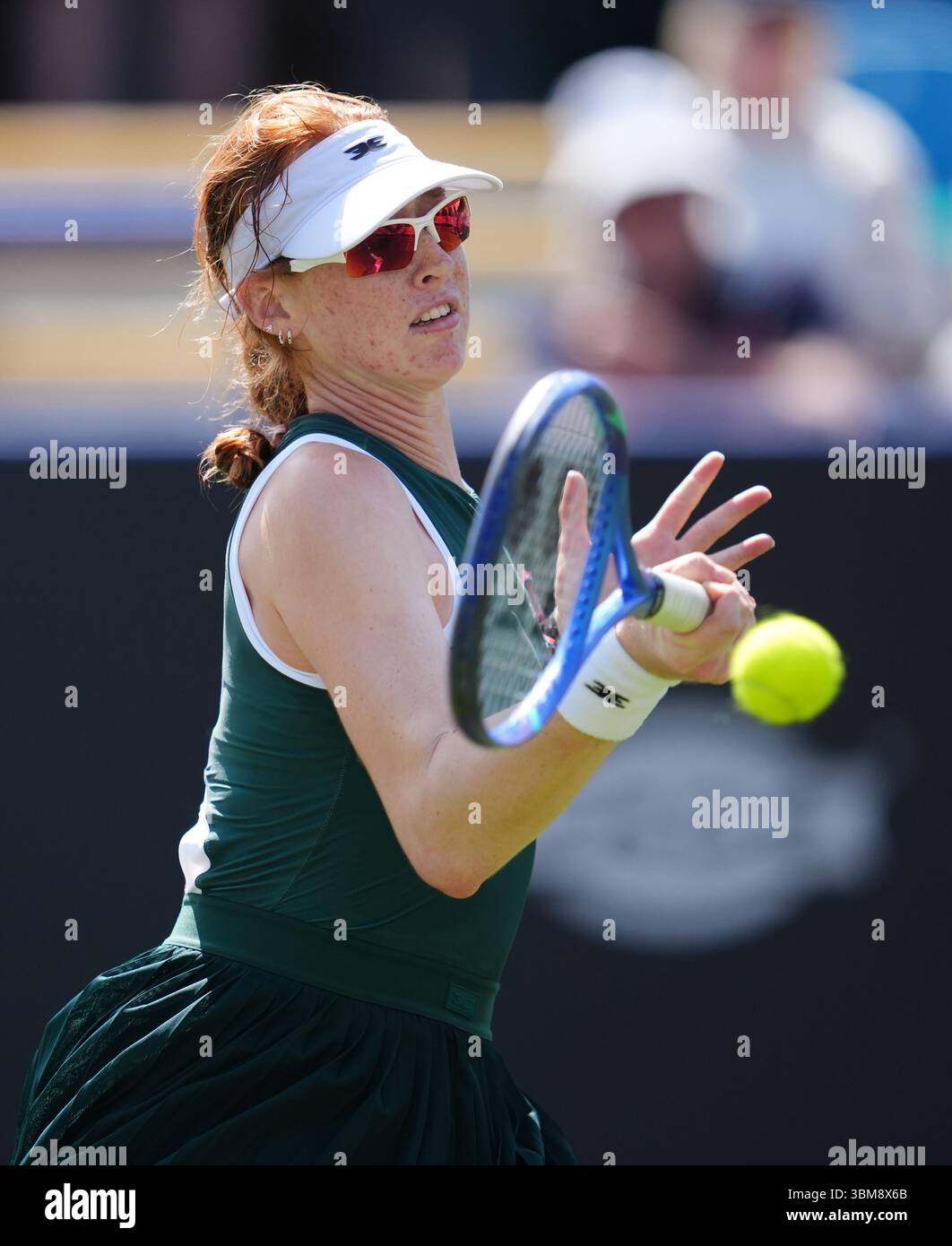 Maya Joint in action against Emma Raducanu during day three of the ...