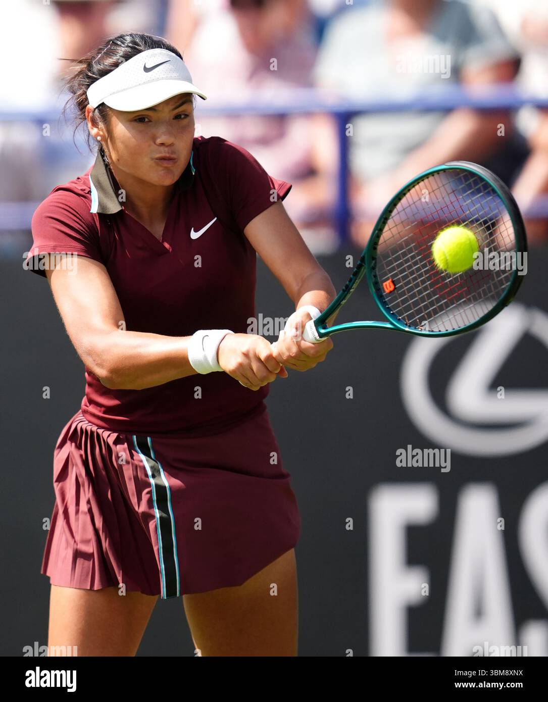 Emma Raducanu in action against Maya Joint during day three of the ...