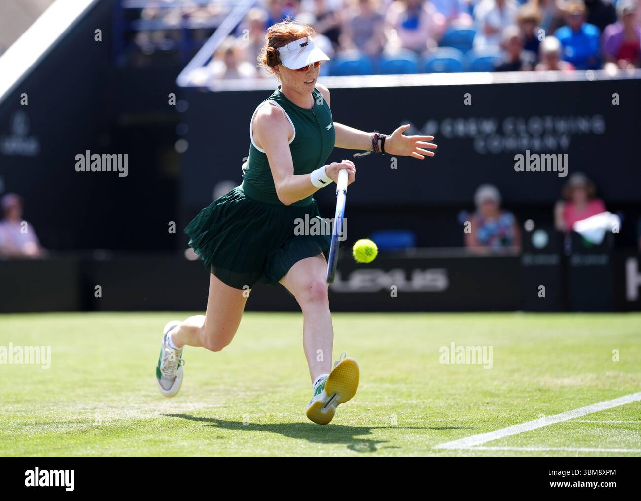 Maya Joint in action against Emma Raducanu during day three of the ...
