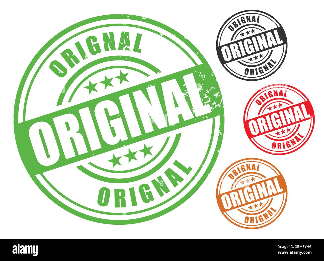 Original Product Stamp Set Authentic Quality Seals Stock Vector Image ...