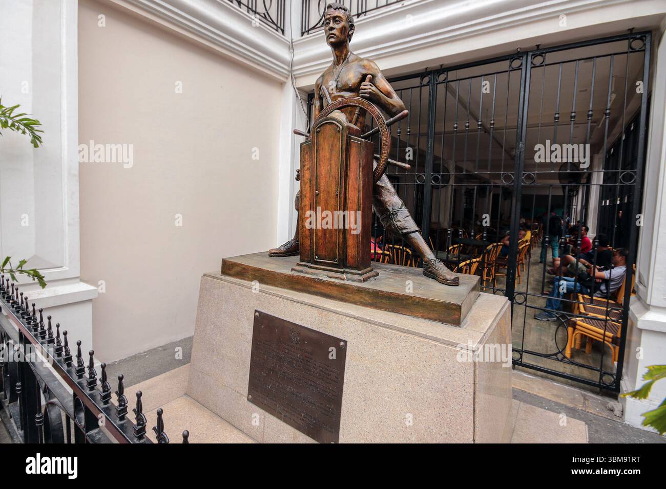 Manila, Philippines. The Filipino Seafarer statue in Intramuros near ...