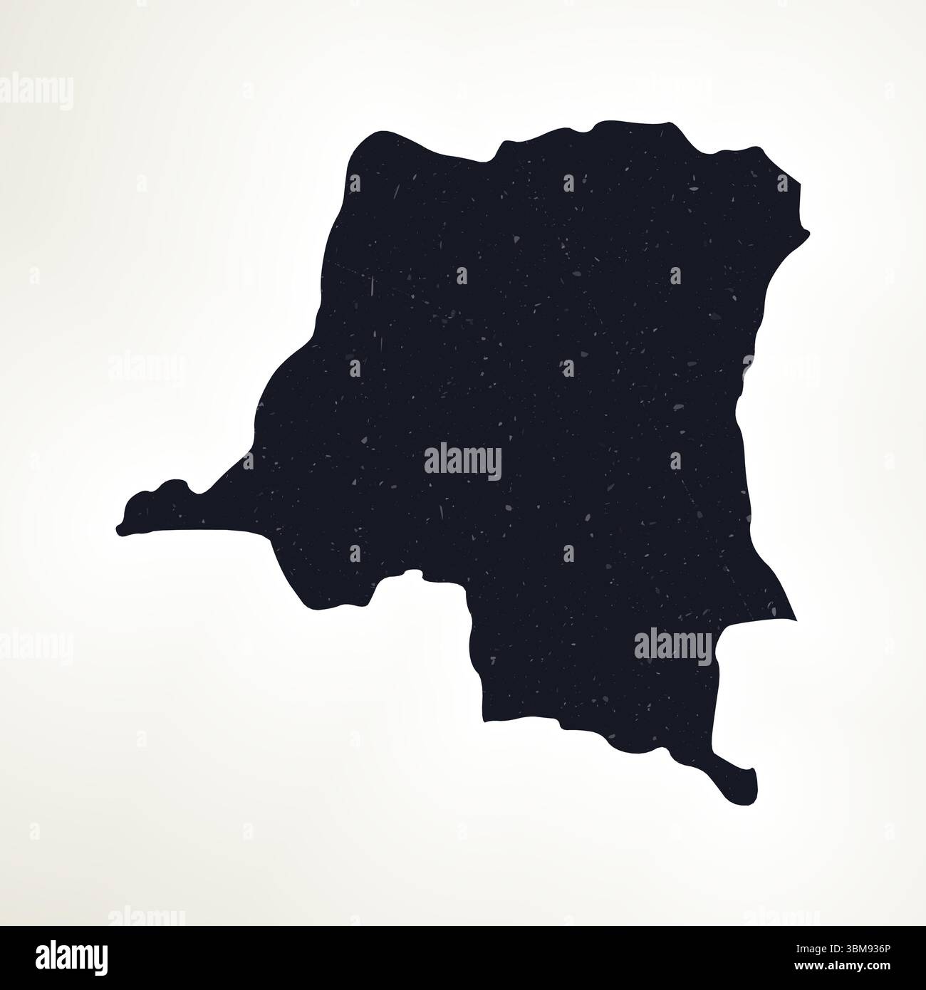 DR Congo shape on gradient background. Country map with scratch texture ...