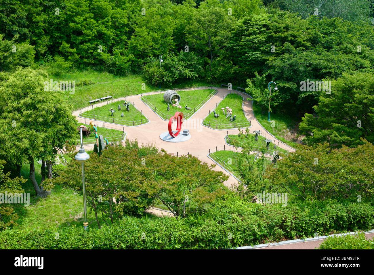 Uljin County, South Korea - May 31st, 2025: A small sculpture garden ...