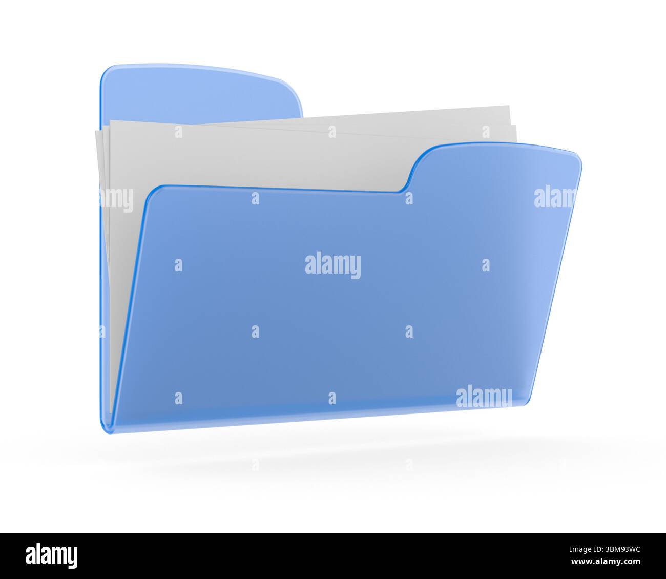 Document icon blue glass Cut Out Stock Images & Pictures - Alamy