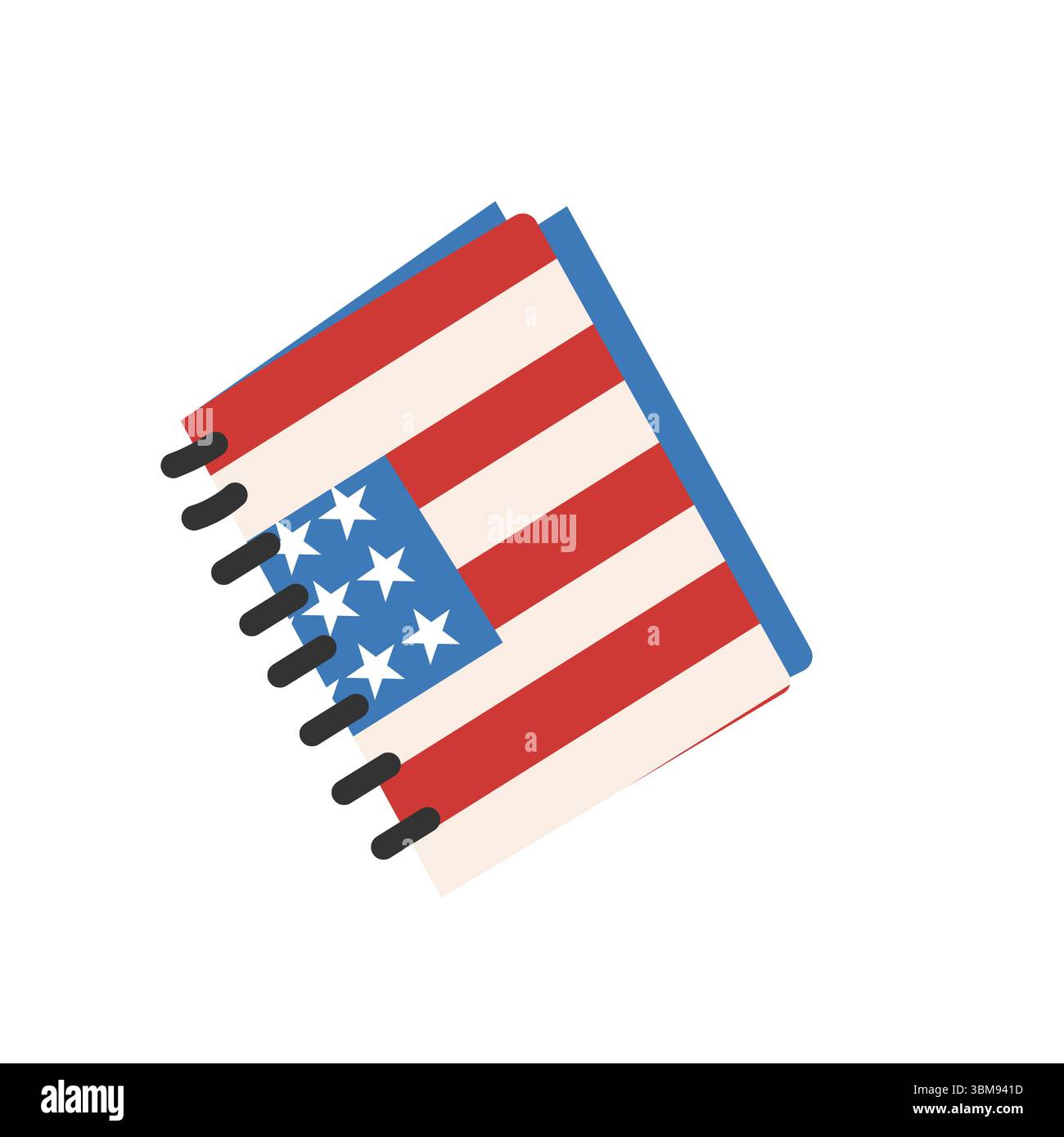 American flag themed notebook for fourth of july celebrations Stock ...