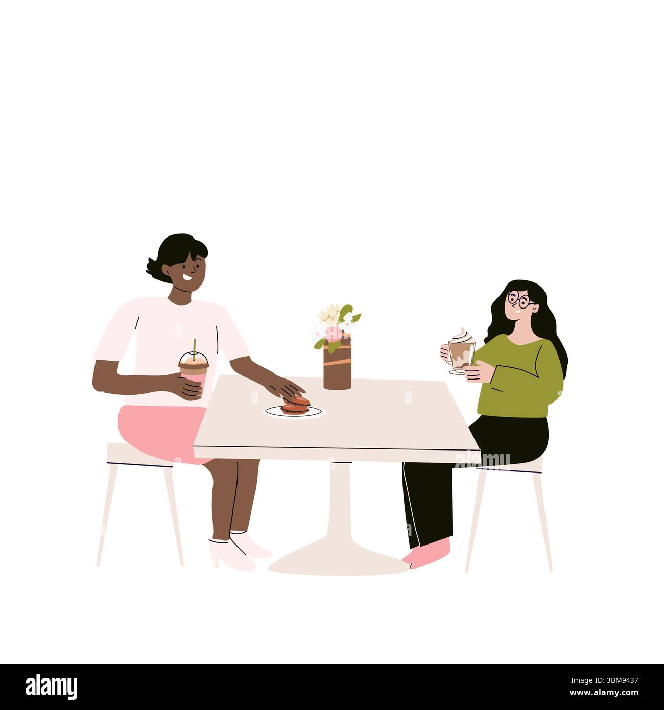 Casual conversation with friends Cut Out Stock Images & Pictures - Alamy