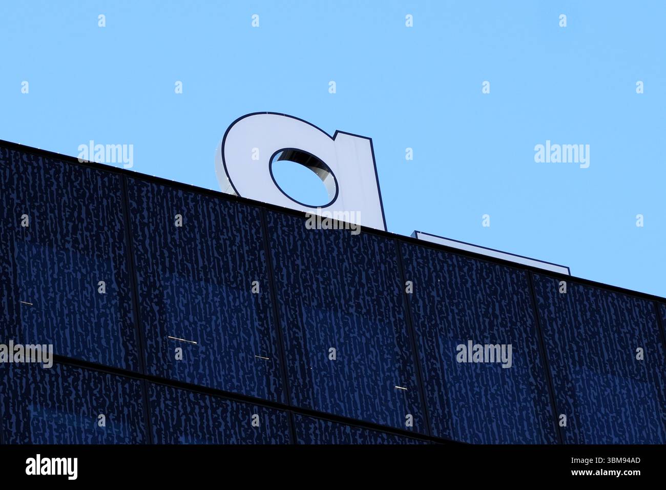 Side of the letter A, as the symbol of German media company and ...