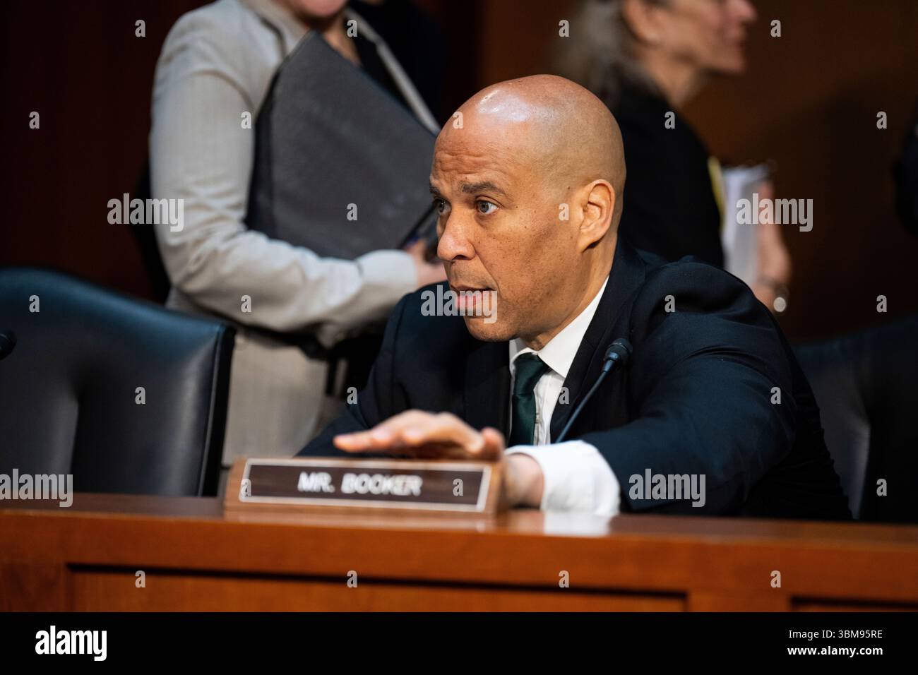 UNITED STATES - JUNE 25: Sen. Cory Booker, D-N.J., arrives for the ...