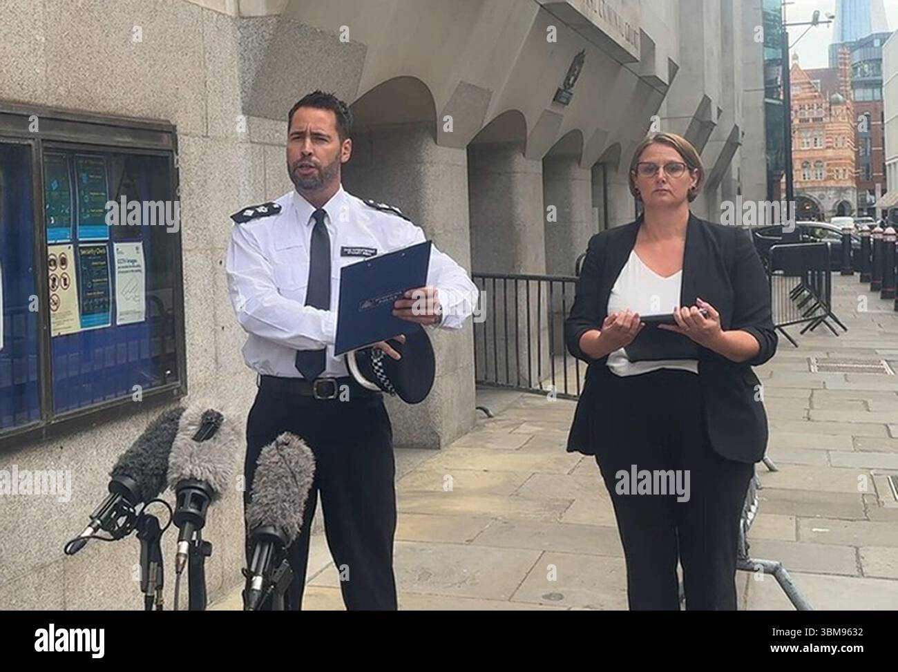 Metropolitan Police Chief Superintendent Stuart Bell and Kirsty O ...