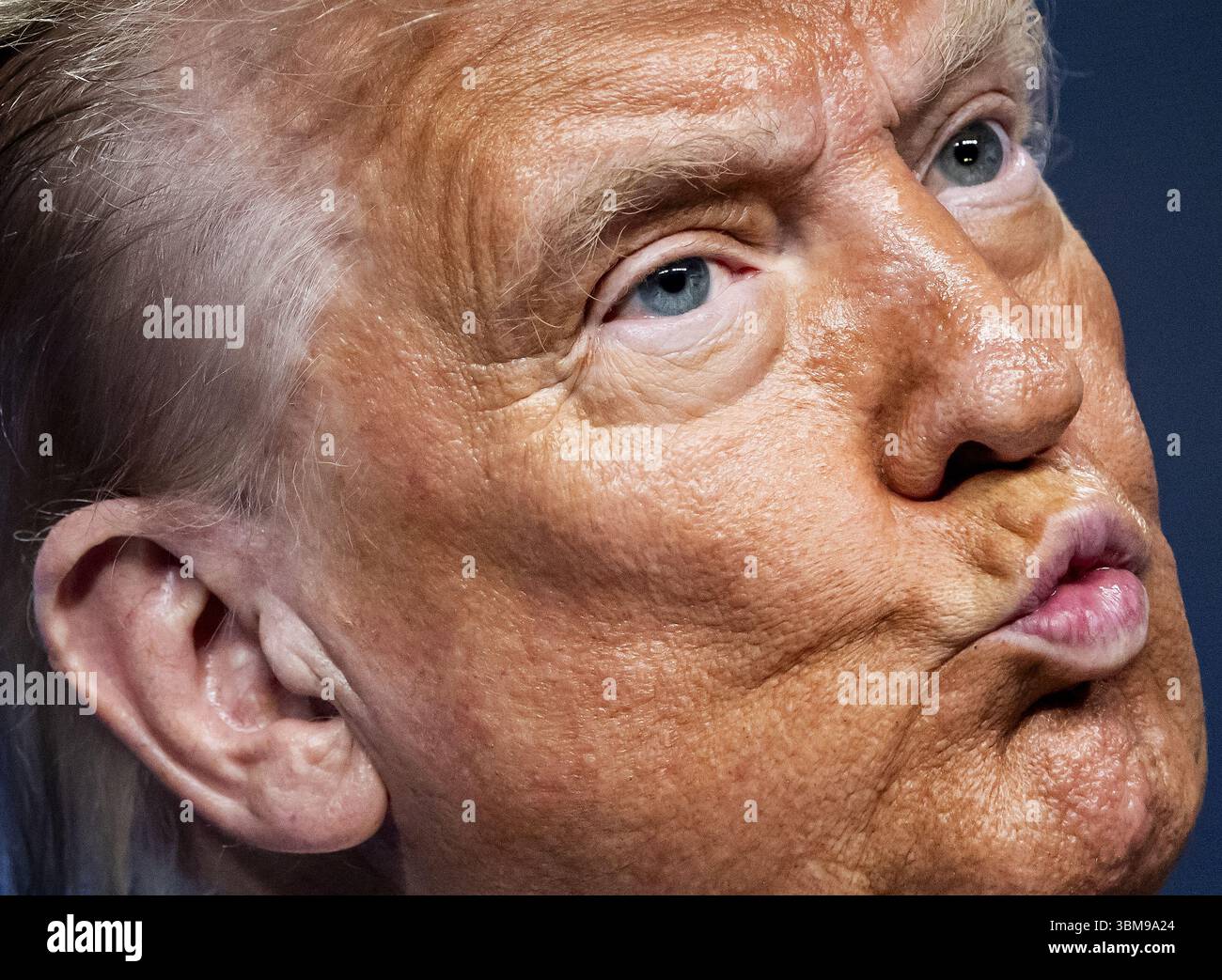 DEN HAAG - Donald Trump, president of the United States, during a press ...