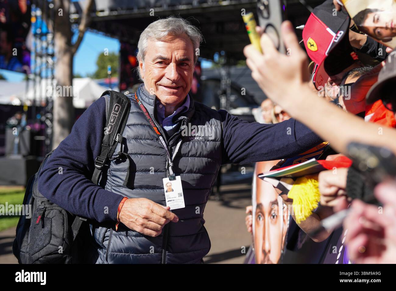 FILE - Carlos Sainz Sr., father of Ferrari driver Carlos Sainz, of ...