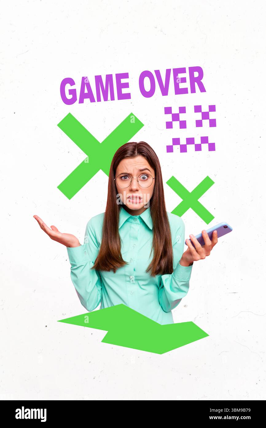 Composite sketch image design trend artwork collage of young lady ...