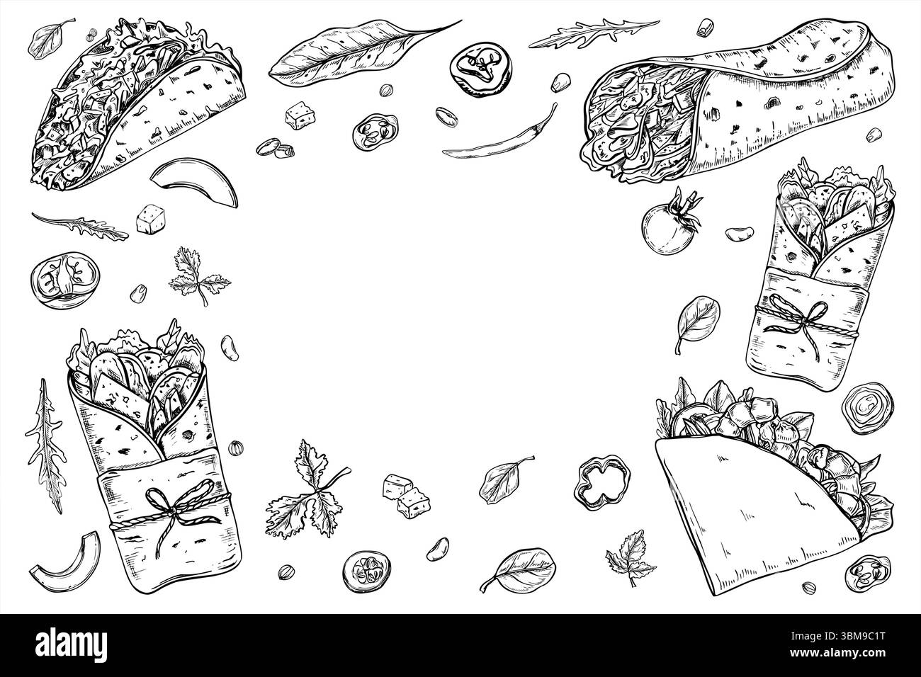 Corn burritos Cut Out Stock Images & Pictures - Alamy