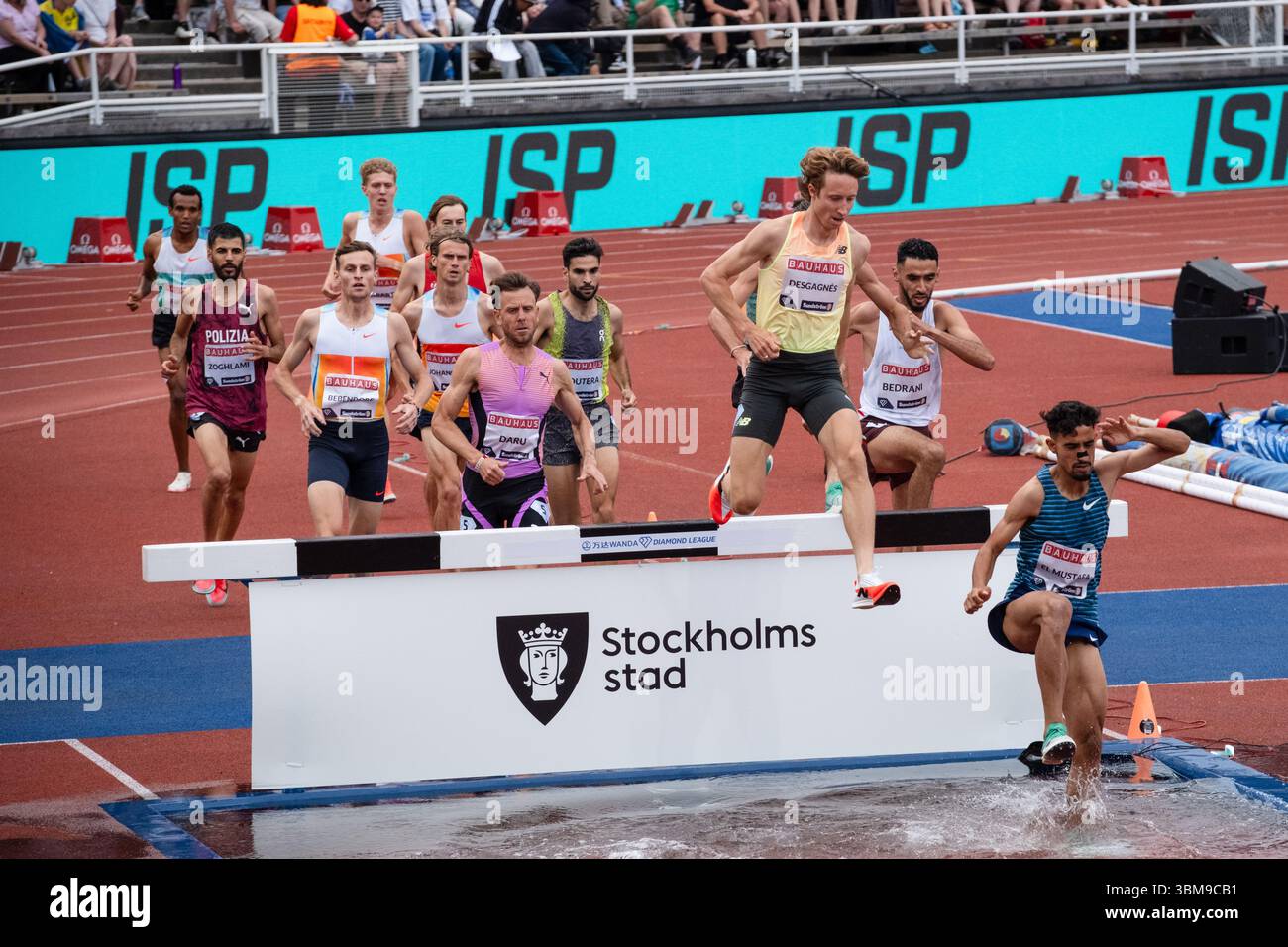 The 3000m steeplechase race at the Wanda Diamond League 2025 Bauhaus Galan. The annual track and ...