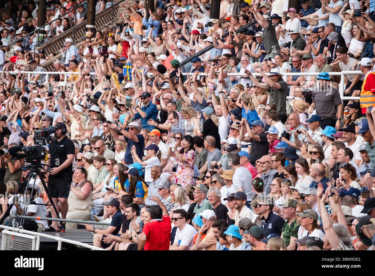 Stockholm Olympic Stadium, Sweden, 15 June 2025 The passionate Swedish ...