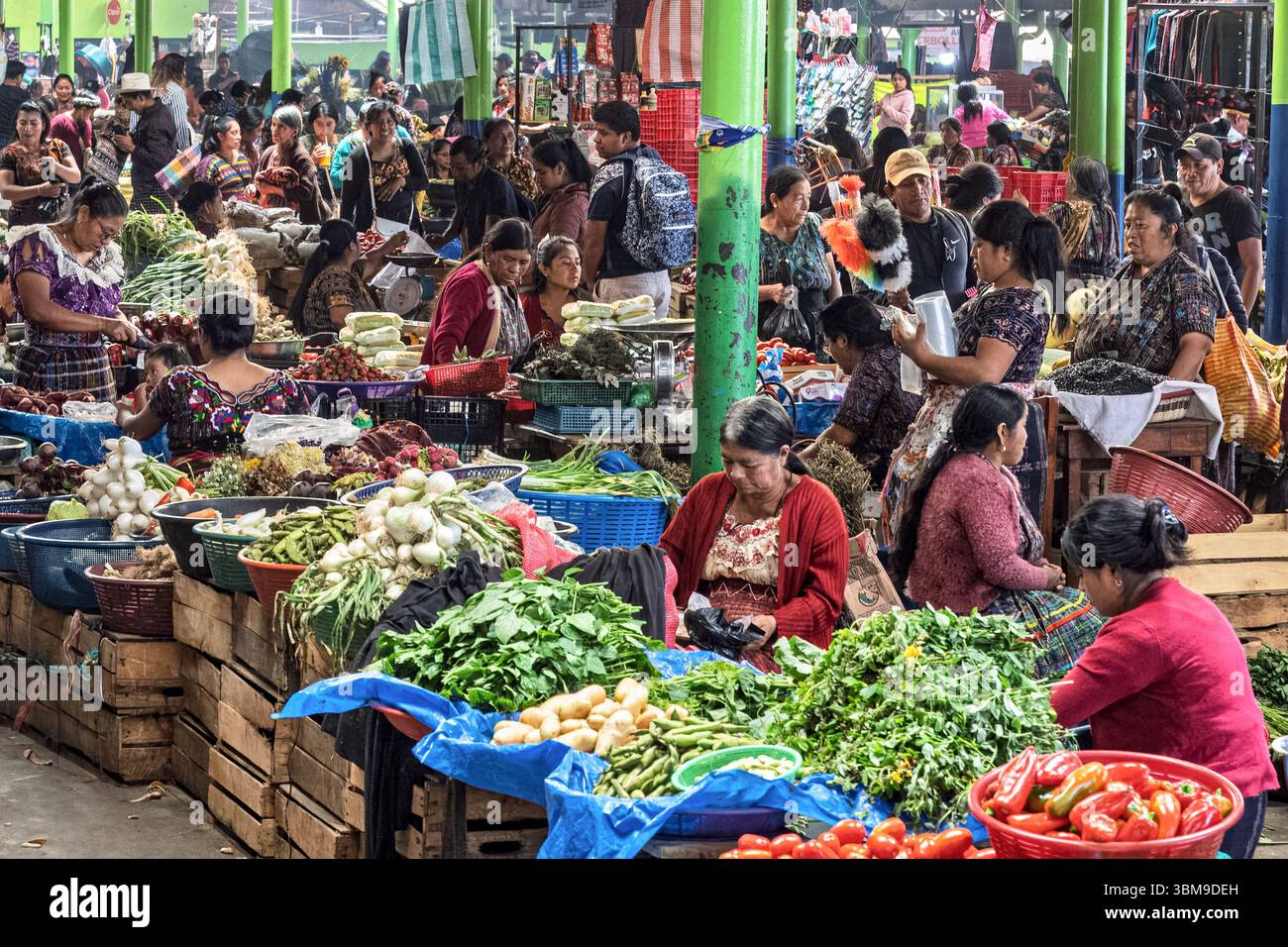 Fresh food market, Sololá, Solola Department, Guatemala Stock Photo - Alamy