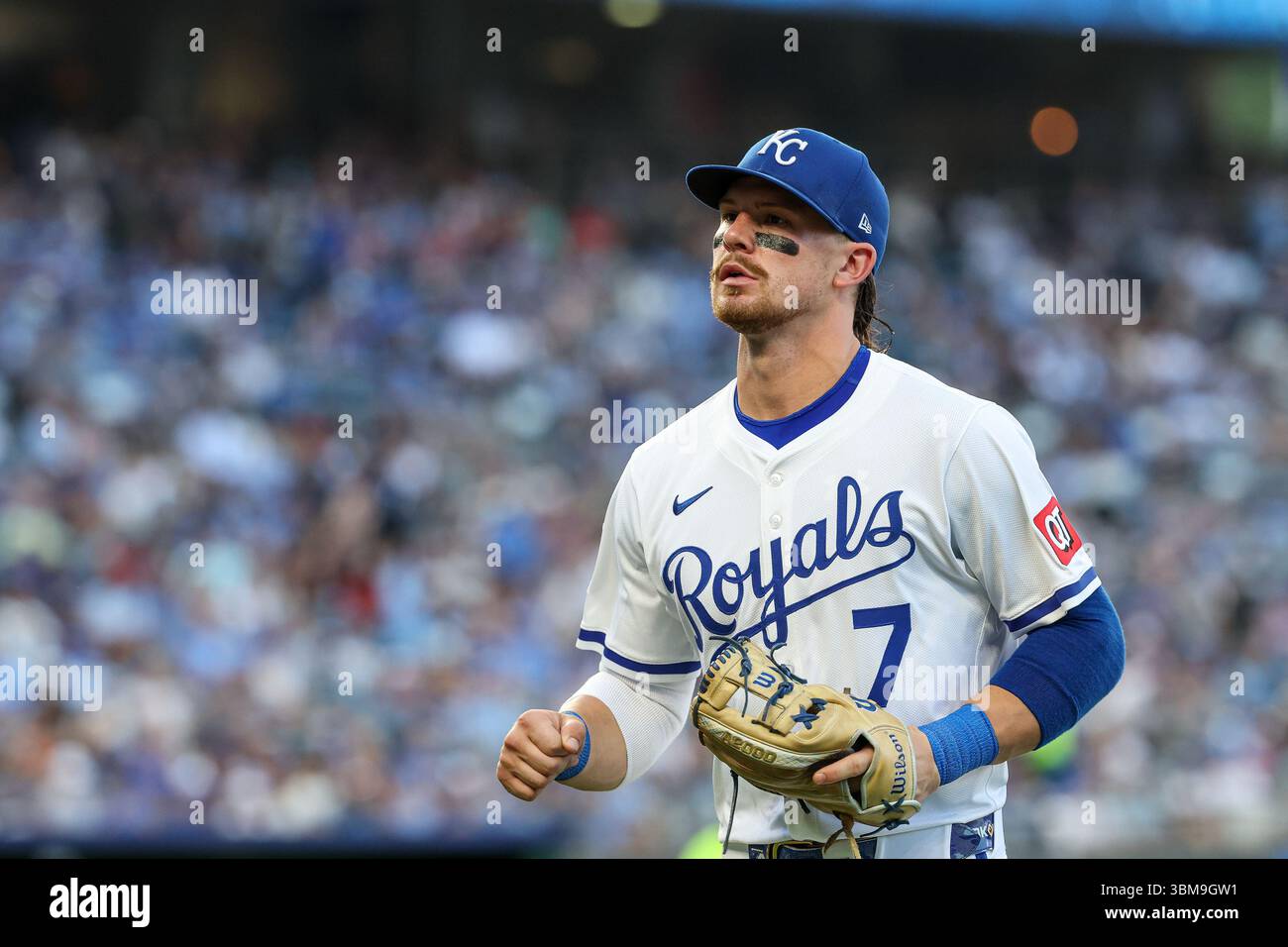 June 24, 2025: Kansas City Royals shortstop Bobby Witt Jr. (7) is seen ...