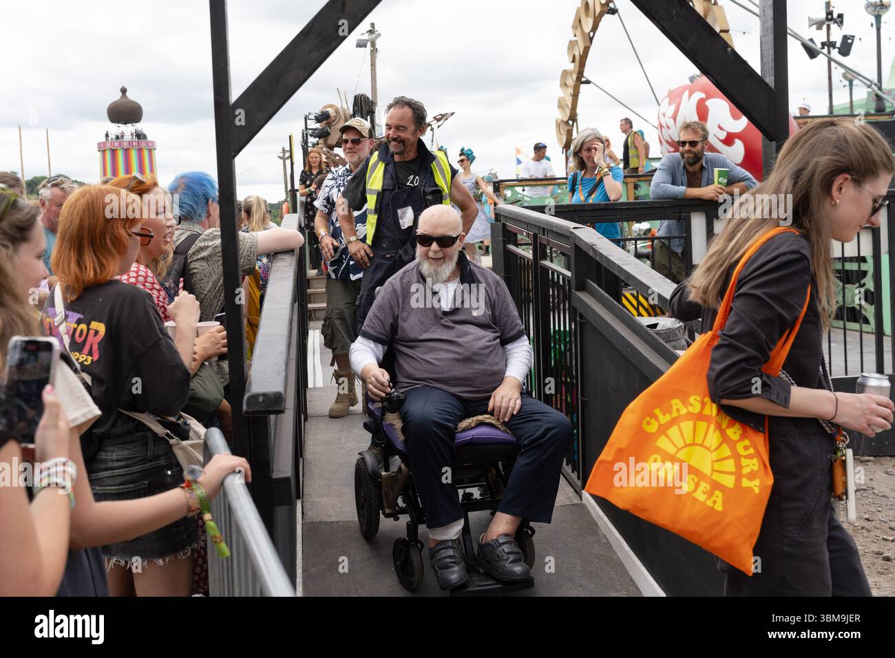 Glastonbury Festival unveils its pier in the Glastonbury-on-Sea area ...