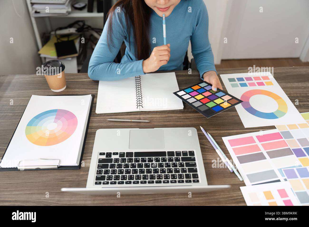 Creative Exploration and Color Palettes. A design enthusiast engaged in ...