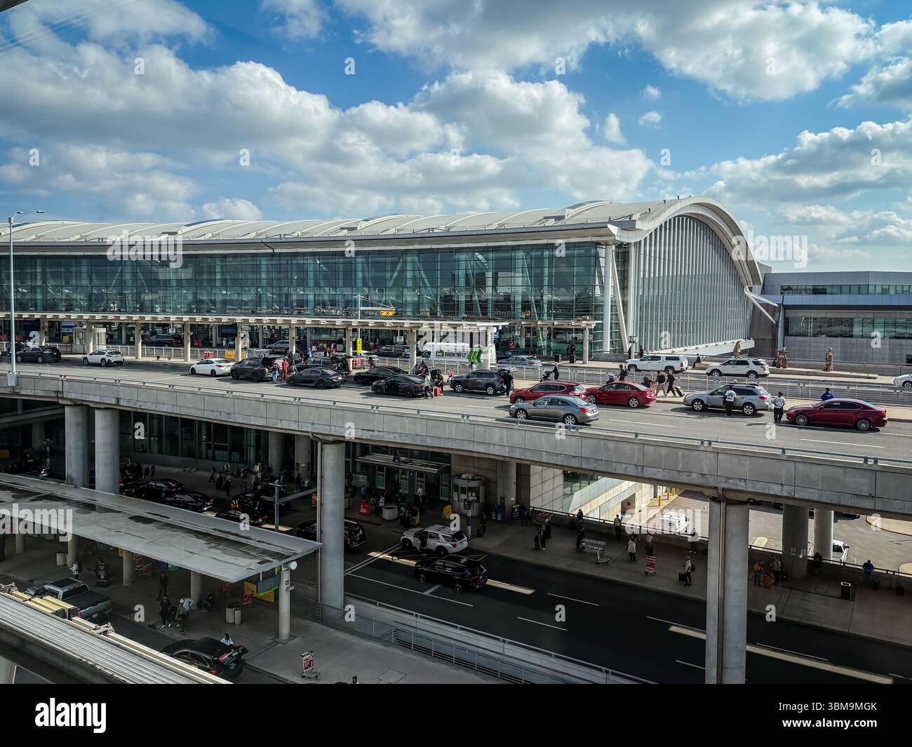 Toronto Pearson International Airport. Exterior view of the busy ...