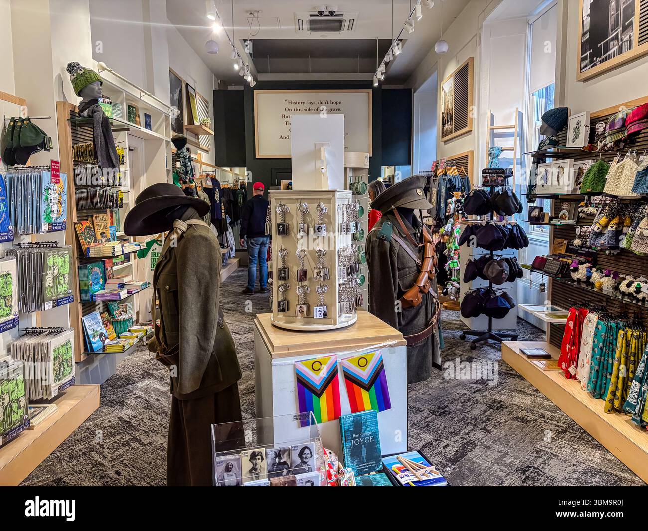 GPO Museum gift shop interior displaying merchandise, mannequins in ...