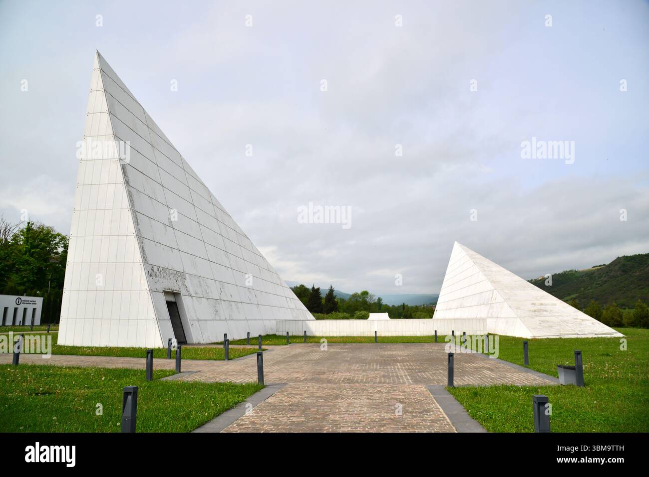 Quba, Azerbaijan. May 5, 2025. A view from the Genocide Memorial and ...