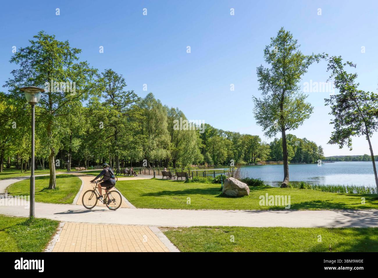 Kurpark, Scharmützelsee, Bad Saarow, Landkreis Oder-Spree, Brandenburg ...