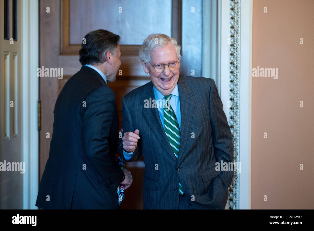 UNITED STATES - JUNE 25: From left, Sen. David McCormick, R-Pa., and ...