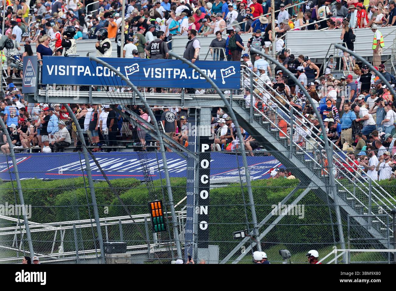 LONG POND, PA - JUNE 22: A general view of the Starters Stand during ...