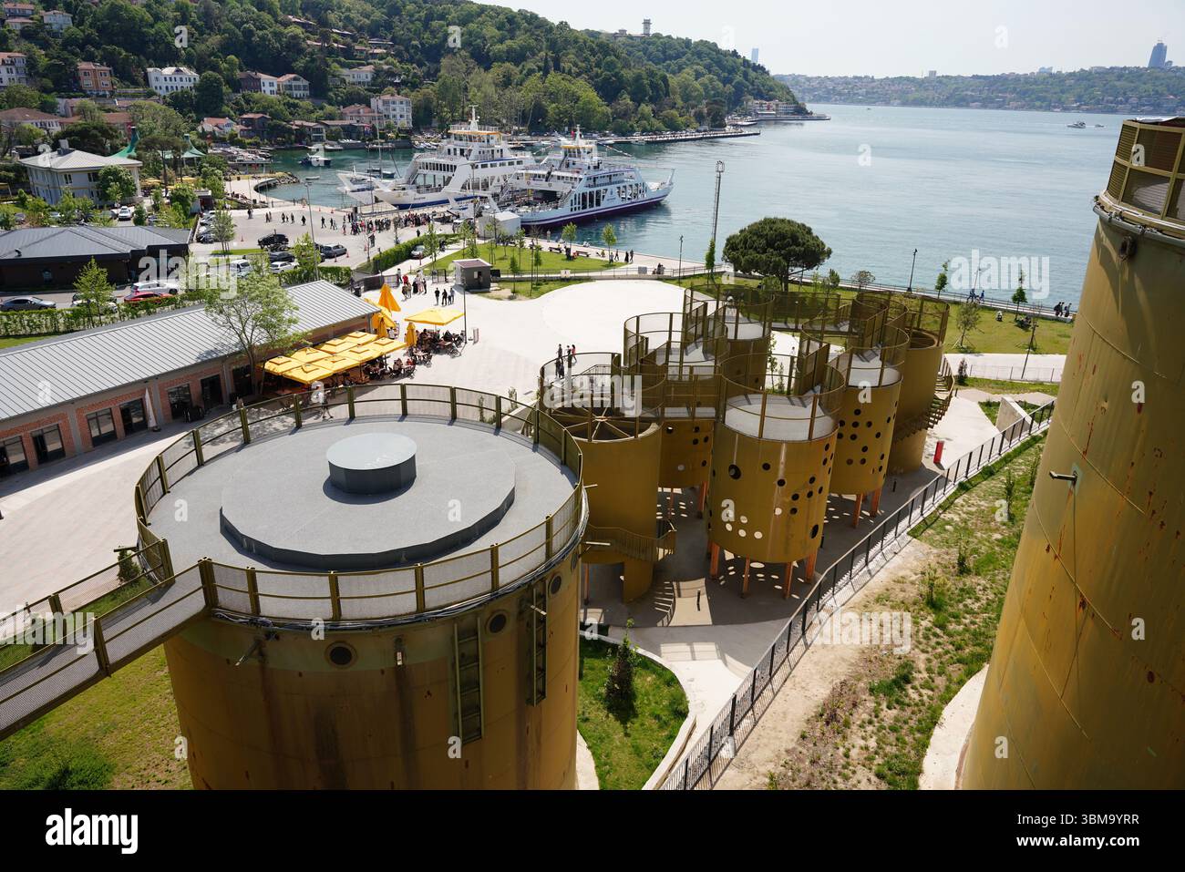 ISTANBUL, TURKIYE - MAY 19, 2025: Old Silos in Cubuklu, Istanbul Stock ...