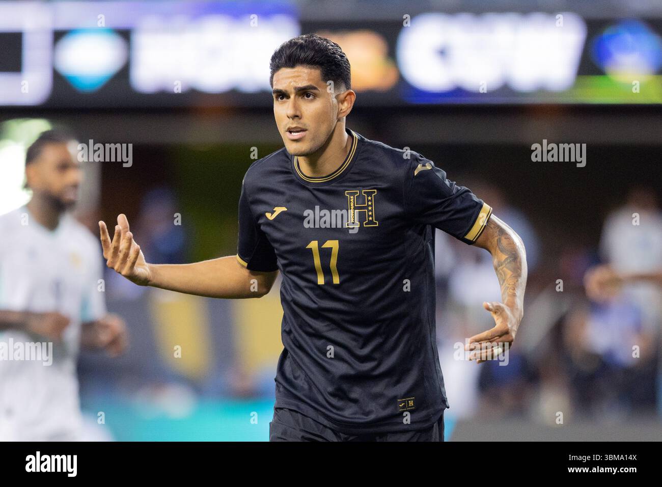 San Jose, United States. 24th June, 2025. Luis Palma #17 of Honduras ...