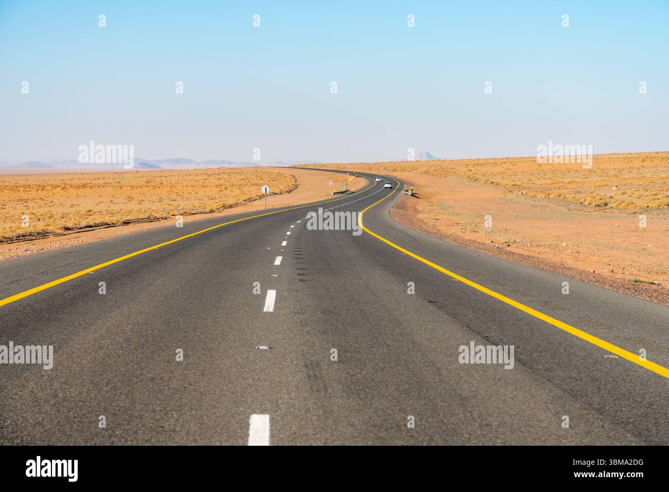 Desert of Saudi Arabia - December 15, 2024: scenic road from Riyadh to ...