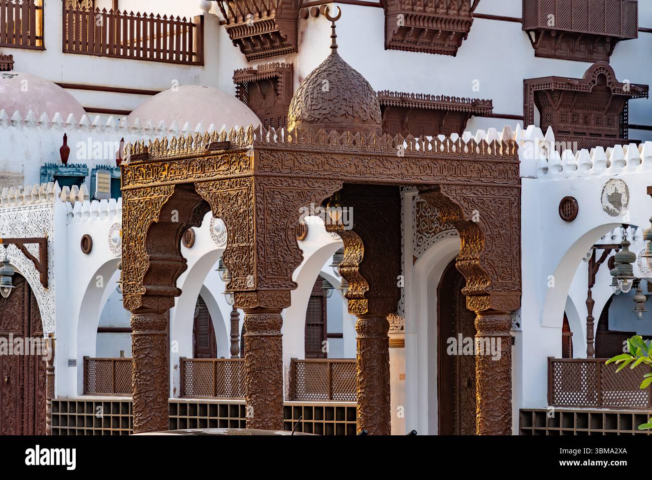 Al Tayibat City Museum in Jeddah at sunset, Saudi Arabia, with its ...