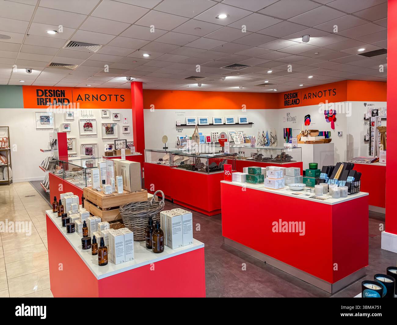 Arnotts department store. Interior view of the Design Ireland section ...