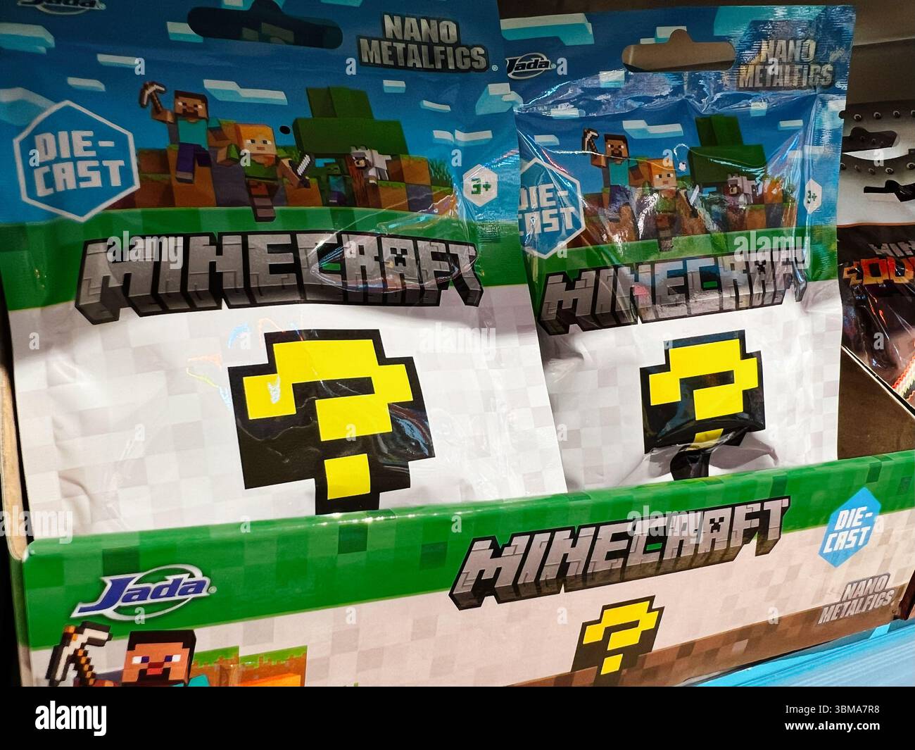 Kyiv, Ukraine - June 24, 2025: Die-cast Minecraft Nano Metalfigs ...