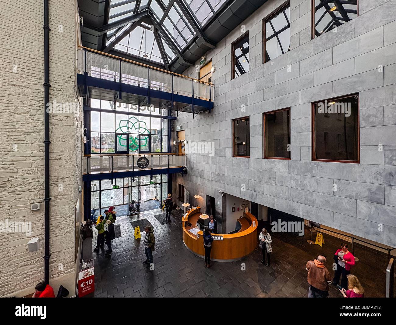 Chester Beatty Library interior atrium with modern architecture ...