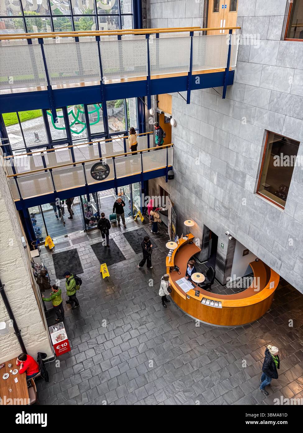 Chester Beatty Library interior view at Dublin Castle, Ireland. Modern ...