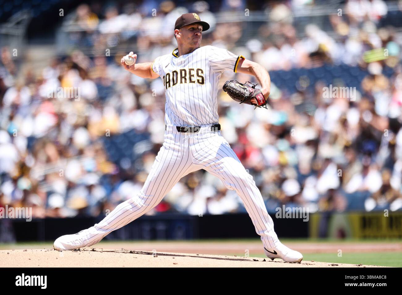 San Diego Padres starting pitcher Nick Pivetta works against the ...