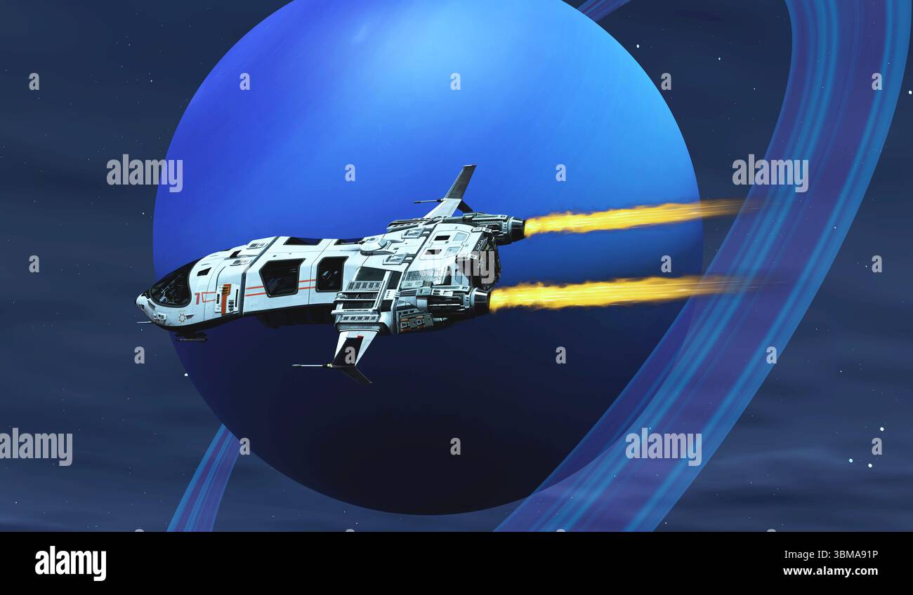 Destination deep space giant spaceship hi-res stock photography and ...