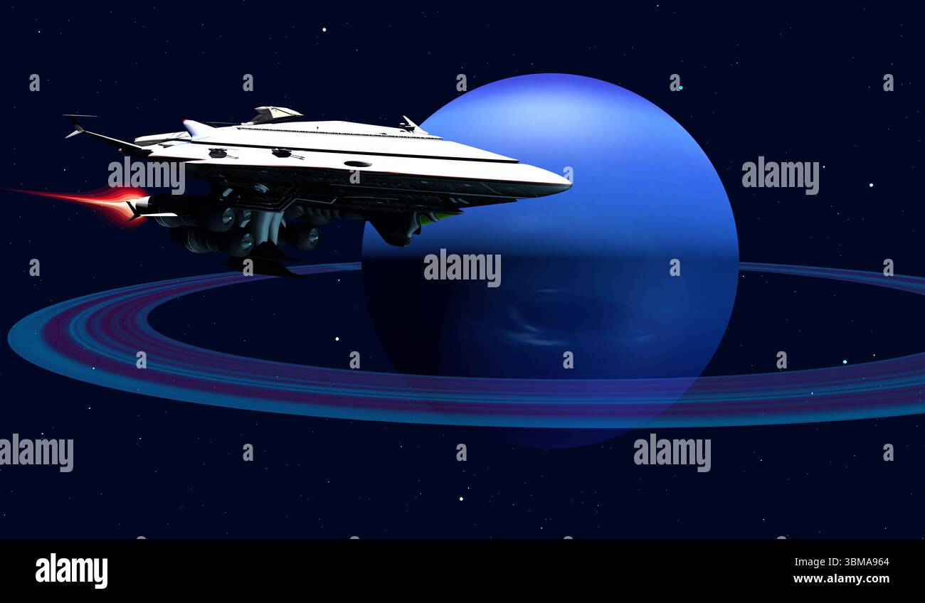 Destination deep space giant spaceship hi-res stock photography and images - Alamy