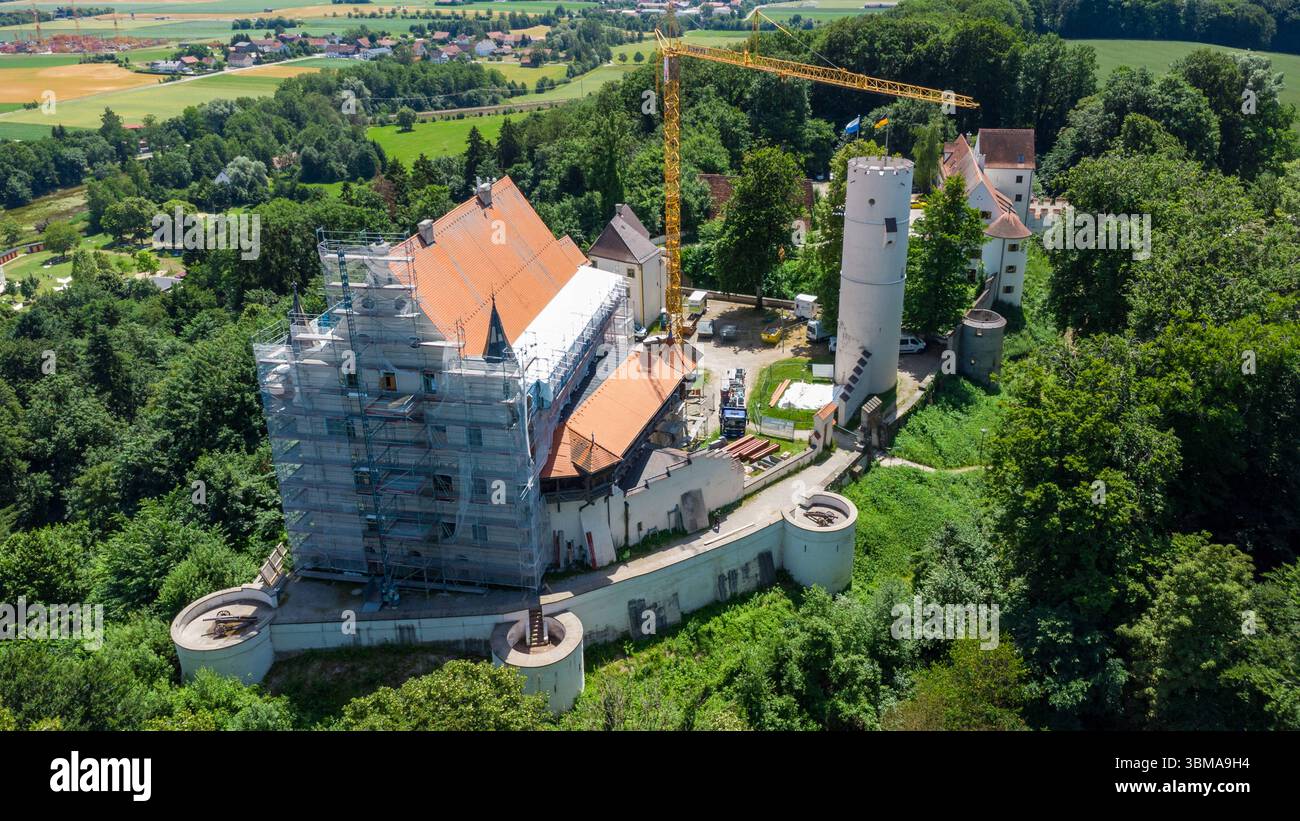 Mindelheim, Bavaria, Germany - June 25, 2025: Mindelburg Castle under ...