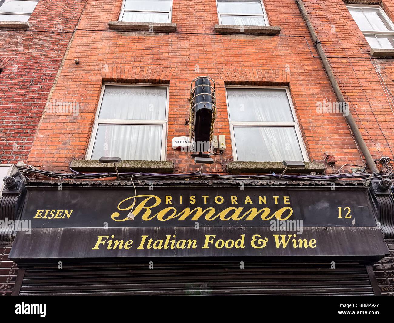Ristorante Romano facade sign displaying "Fine Italian Food & Wine ...