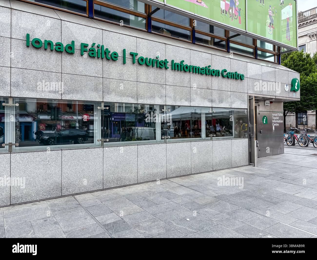 Tourist Information Centre exterior view in Dublin, Ireland. Modern ...