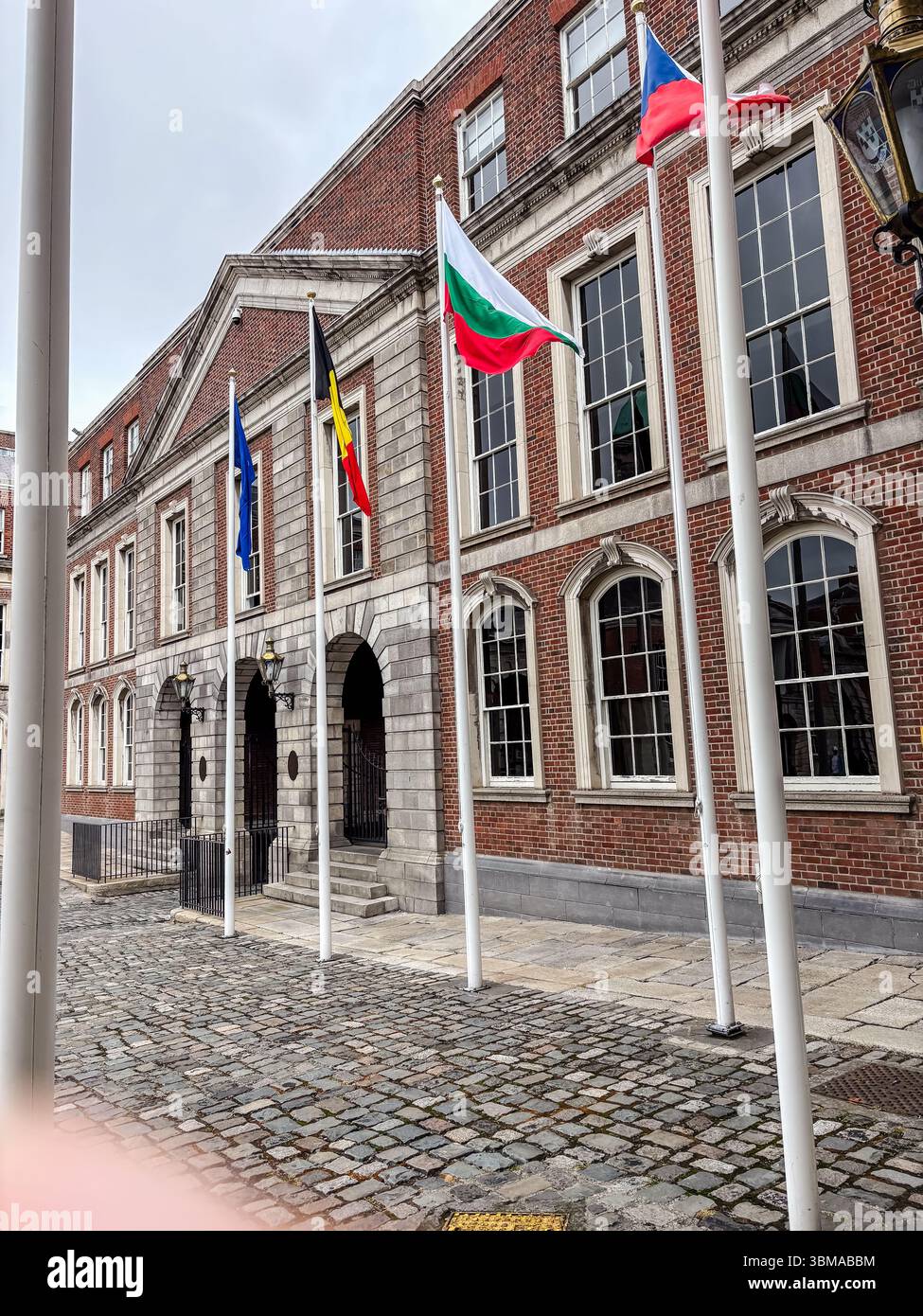 Dublin Castle. Historic landmark in Dublin, Ireland, a symbol of ...