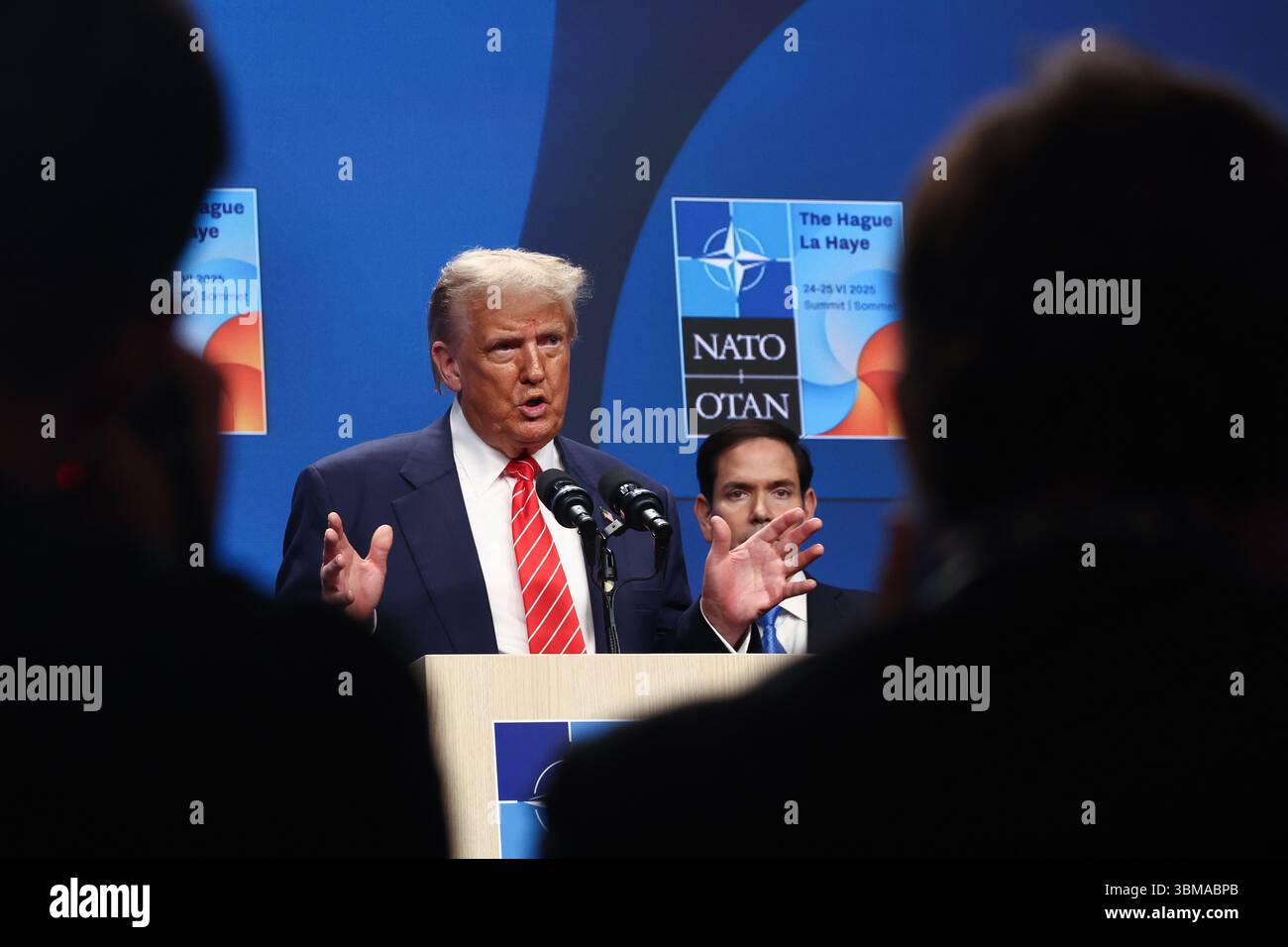 The Hague, Netherlands. June 25, 2025. President of the USA Donald ...