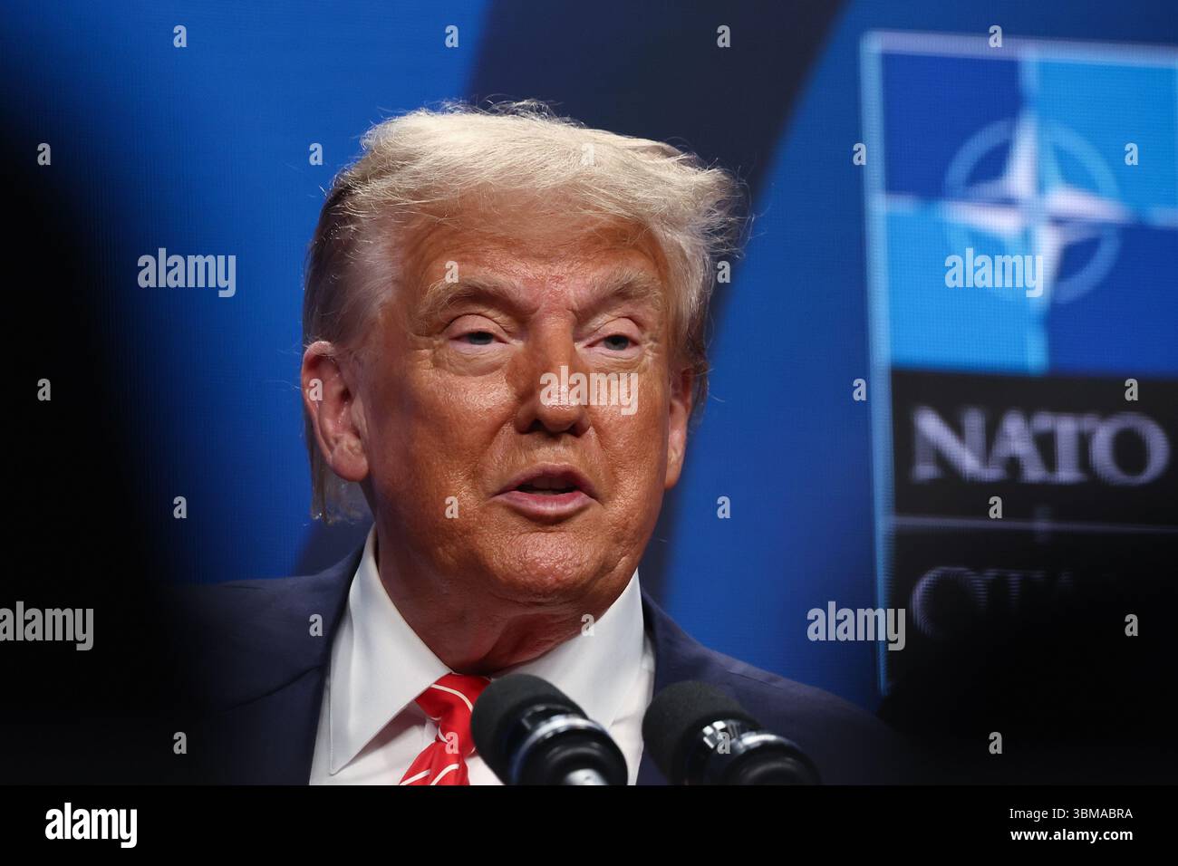 The Hague, Netherlands. June 25, 2025. President of the USA Donald ...