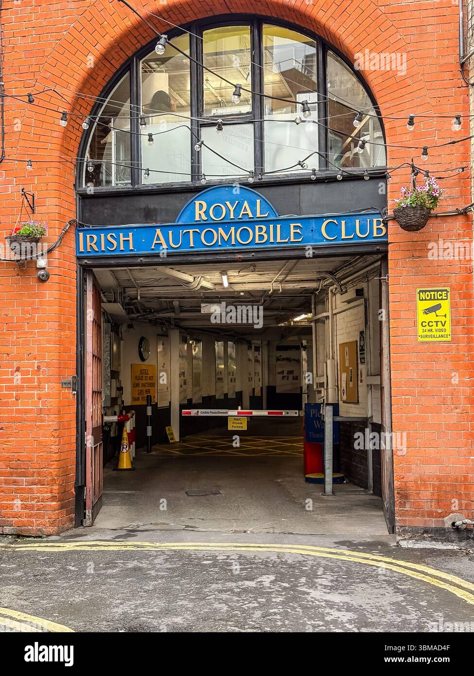 Royal Irish Automobile Club building entrance in Dublin, Ireland ...