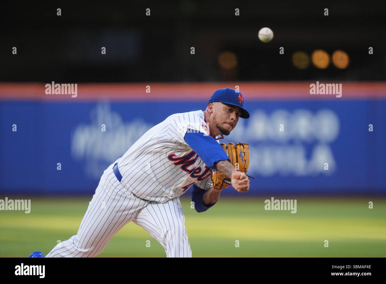 New York Mets Frankie Montas pitches during the second inning of a ...